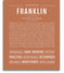 Franklin | Name Art Print – Name Stories