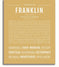 Franklin | Name Art Print – Name Stories