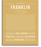 Franklin | Name Art Print – Name Stories