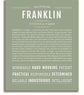 Franklin | Name Art Print – Name Stories