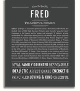 Fred | Name Art Print – Name Stories