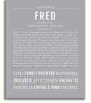 Fred | Name Art Print – Name Stories