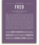 Fred | Name Art Print – Name Stories