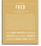 Fred | Name Art Print - Personalized Custom Gifts – Name Stories