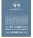 Fred | Name Art Print – Name Stories