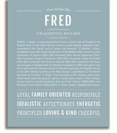 Fred | Name Art Print - Personalized Custom Gifts – Name Stories