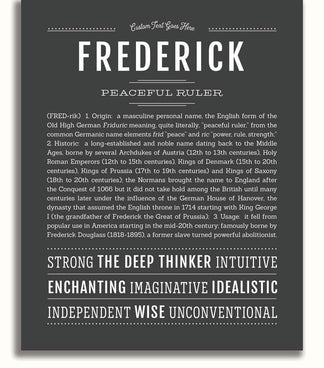 Frederick | Name Art Print – Name Stories