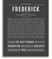 Frederick | Name Art Print – Name Stories