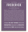 Frederick | Name Art Print – Name Stories