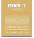 Frederick | Name Art Print – Name Stories