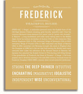 Frederick | Name Art Print – Name Stories