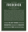 Frederick | Name Art Print – Name Stories