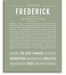 Frederick | Name Art Print – Name Stories