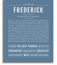 Frederick | Name Art Print – Name Stories
