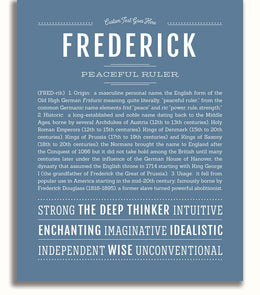 Frederick | Name Art Print – Name Stories