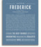 Frederick | Name Art Print – Name Stories