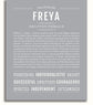 Freya | Name Art Print – Name Stories
