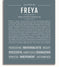 Freya | Name Art Print – Name Stories