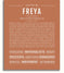 Freya | Name Art Print – Name Stories