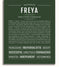 Freya | Name Art Print – Name Stories