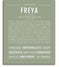 Freya | Name Art Print – Name Stories