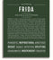 Frida | Name Art Print – Name Stories