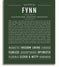 Fynn | Name Art Print – Name Stories