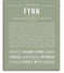 Fynn Personalized Name Meaning Art Prints – Name Stories