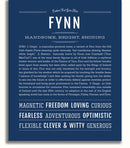 Fynn | Name Art Print – Name Stories