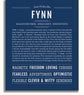 Fynn Personalized Name Meaning Art Prints – Name Stories