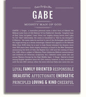 Gabe | Name Art Print – Name Stories