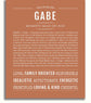 Gabe | Name Art Print – Name Stories