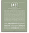 Gabe Personalized Name Meaning Art Prints – Name Stories