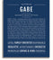 Gabe | Name Art Print – Name Stories