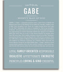 Gabe Personalized Name Meaning Art Prints – Name Stories