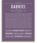 Gabriel | Name Art Print – Name Stories