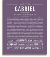 Gabriel | Name Art Print – Name Stories