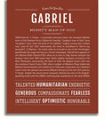 Gabriel | Name Art Print – Name Stories