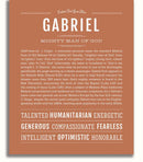 Gabriel | Name Art Print – Name Stories