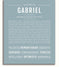 Gabriel | Name Art Print – Name Stories