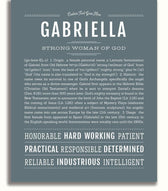 Gabriella | Name Art Print – Name Stories