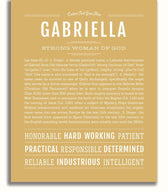 Gabriella | Name Art Print – Name Stories
