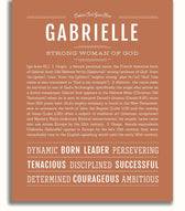 Gabrielle | Name Art Print – Name Stories