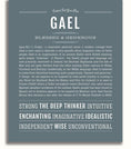 Gael | Name Art Print – Name Stories