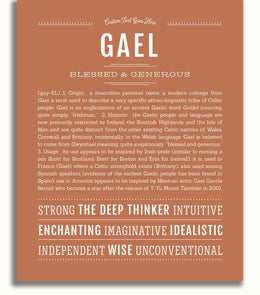 Gael | Name Art Print – Name Stories