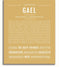 Gael | Name Art Print – Name Stories
