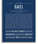 Gael | Name Art Print – Name Stories