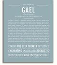 Gael | Name Art Print – Name Stories