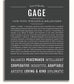 Gage | Name Art Print – Name Stories