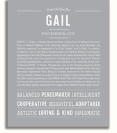 Gail | Name Art Print – Name Stories